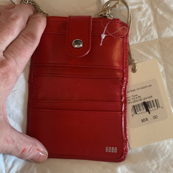 HOBO | Bags | Brand New Hobo Red Bifold Wallet Id Holder | Poshmark
